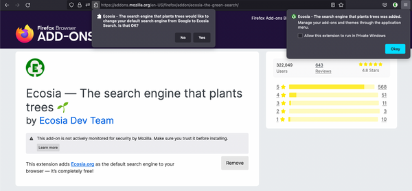 How to use Ecosia on your mac
