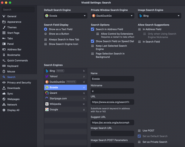 How to use Ecosia on your mac